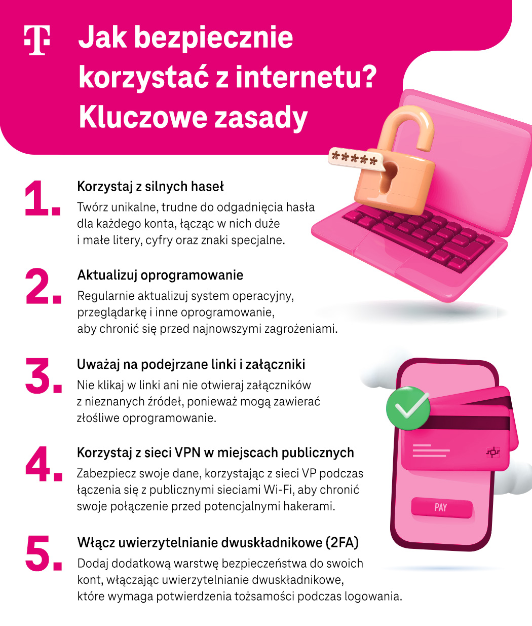 Jak bezpiecznie korzystać z internetu? Najważniejsze zasady - T-Mobile Blog